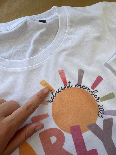 Large Early risers club white tee – Marloweville